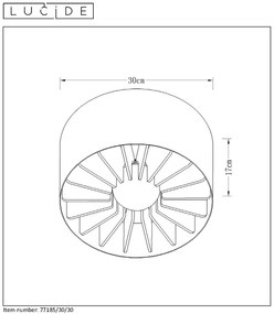 LUCIDE Stropní svítidlo ZIDO, průměr 30cm