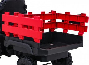 Ramiz Titánový traktor s přívěsem červený