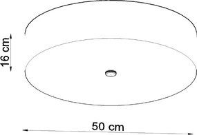 Sollux Lighting Stropní svítidlo SKALA 50 černé