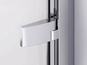 Sanswiss ESCURA ES1C jednokřídlé sprchové dveře 90 cm Šířka: 900 mm, Profil: Aluchrom, Sklo: Hladké čiré