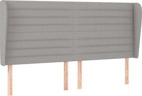 Box spring postel s matrací světle šedá 160 x 200 cm textil 3128053