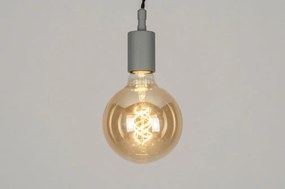 Závěsné šedé svítidlo Bulb Montana Grey