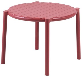 Nardi Červený plastový zahradní odkládací stolek Doga 50 cm