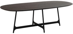 OnaDnes -20% ​​​​​Dan-Form Černý dřevěný jídelní stůl DAN-FORM Ooid 220 x 110 cm