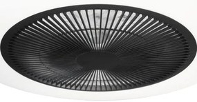 LED Stmívatelné stropní svítidlo s ventilátorem ARIA LED/38W/230V černá/bílá +DO