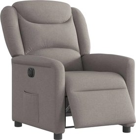 Elektrické polohovací křeslo taupe textil 3303181