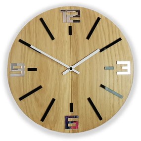 Nástěnné hodiny Sheen Wood hnědo-černé