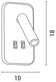 LED Nástěnné bodové svítidlo IRIS LED/14W/230V 3000K bílá