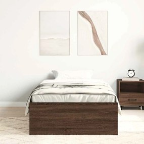 Rám postele hnědý dub 100 x 200 cm 3203837