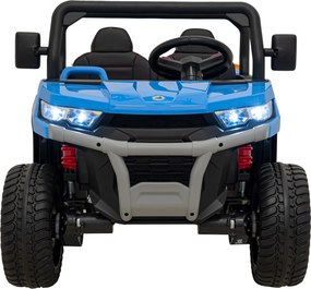 Ramiz Dětské auto Pick-Up Speed 900 modré + pohon 4x4 + pohyblivá korba + zavazadlový prostor + dálkové ovládání + lopatka + LED a zvuky