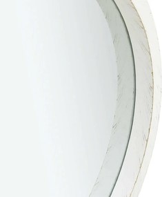 Nástěnné zrcadlo s popruhem 50 cm bílé 320364