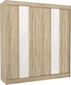 ADRK Furniture Posuvná skříň s lacobelem KAREN 200 ADRK-SW-KAR-SWL-200