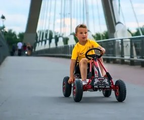 Šlapací motokára Thor černá / Šlapací motokára / pro děti