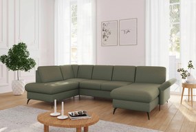 XXXLutz SEDACÍ SOUPRAVA, textil, olivově zelená Sit & More - Sedací soupravy - 0001440161B2