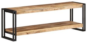 TV stolek 120 x 30 x 40 cm hrubé mangovníkové dřevo 320679
