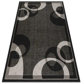 koberec SISAL FLOORLUX 20078 černý / stříbro velikost 200x290 cm | krásné koberce cz