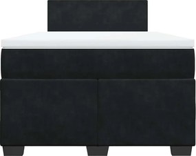 Box spring postel s matrací černá 120 x 190 cm samet 3286254