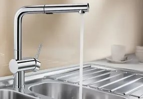 Blanco Linus S - Dřezová baterie s výsuvnou sprškou chrom