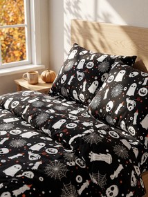 Sinsay - Sada ložního prádla s halloweenským motivem - černá