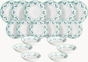 Sada porcelánového nádobí Madison Positano, pro 6 osob, 18 dílů