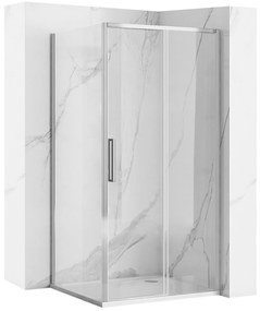 Rea Rapid Slide, sprchový kout s posuvnými dveřmi 150(dveře) x 90(stěna), 6mm čiré sklo, chromový profil, KPL-K5617