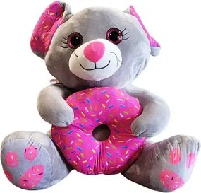 SPARKYS Plyšová myš s donutem šedá / 25 cm