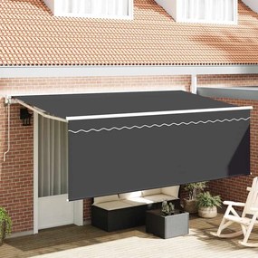 Stahovací markýza Antracit 350 x 200 cm Polyester a hliník 3329656