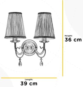 ONLI - Nástěnné svítidlo DELIA 2xE14/6W/230V