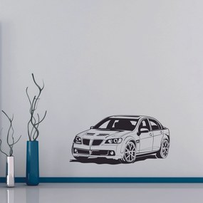 Samolepka na zeď - Závodní auto (60x29 cm) - PopyDesign