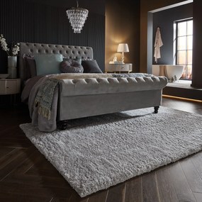 Flair Rugs, Kusový koberec Shaggy Teddy Grey, 120x170, šedá, ložnice
