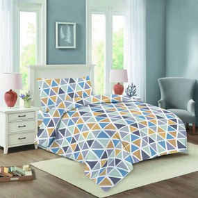 Povlečení bavlněné Triangulo 200x140cm+90x70cm TiaHome