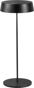 FAN LED-COCKTAIL-NER Nabíjecí venkovní stolní svítidlo COCKTAIL černá, kov, 20,2 W, 192 lm, 3000 K, stmívatelné, IP54, 29,5 x 12 x 12 cm - FANEUROPE