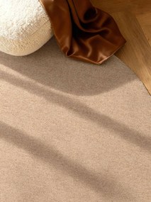 ELLE Decoration, Kusový koberec Puristic Knots 106320 Beige kruh z kolekce Elle, 160x160 (průměr) kruh, béžová, ložnice