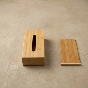 Bambusový box na kapesníky SOVO, 25 x 13 cm
