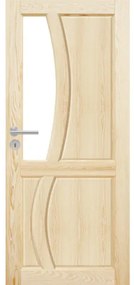 Archo - Posuvné dveře na stěnu dřevěné dýhované z borovice Reno 105530