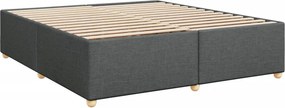 Box spring postel s matrací tmavě šedá 180x200 cm textil 3286760