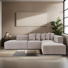 Hanah Home Rohová pohovka MORE B pravý roh béžová