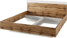 Ložnicový komplet (postel 180x200 cm), dub wotan / bílá, GABRIELA NEW