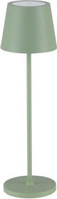 NV 9223405 Venkovní stolní lampa SEINA olivově zelený hliník a akryl LED 2W 2700K 5V DC IP54 vypínač na těle nabíjecí s PG základnou nebo USB C kabelem - NOVA LUCE