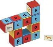 GEOMAG Stavebnice MagiCube Words / 55 dílků / od 1 roku
