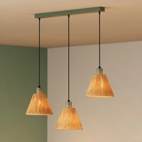 Ledvance - Lustr na lanku DECOR RAFFIA 3xE27/15W/230V rafie