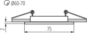 Podhledové svítidlo Kanlux NAVI CTX-DS10-C chrom 04694