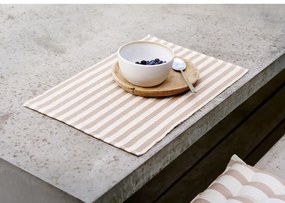 Södahl Bavlněné prostírání (sada 2 ks) 33x48 Statement Stripe Beige
