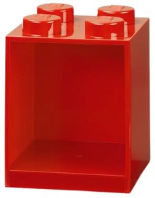 OnaDnes -20% Lego® Červená nástěnná police LEGO® Storage 21 x 16 cm