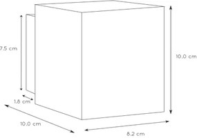 Lucide 23253/01/30 - Nástěnné svítidlo XERA 1xG9/42W/230V černé