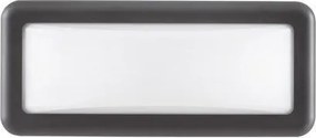 NV 812103 Venkovní nástěnné svítidlo PULSAR tmavě šedý ABS akrylový bílý difuzor LED 6W 3000K nebo 4000K 220-220V 67st. IP54 - NOVA LUCE