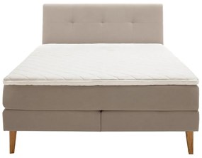 Béžová boxspring postel 180x200 cm Stockholm – Meise Möbel