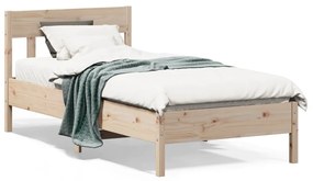 Rám postele s čelem 75 x 190 cm masivní borovice