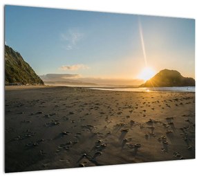Skleněný obraz pláže (70x50 cm)