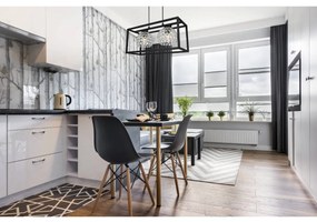 Závěsné svítidlo Crystal Cage, 2x stříbrné křišťálové stínítko v kovovém rámu